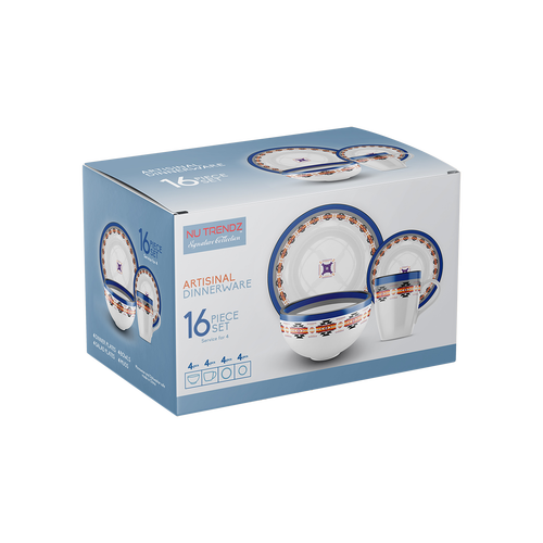 16-Piece Ceramic Dinnerware Set – Magic Dealz